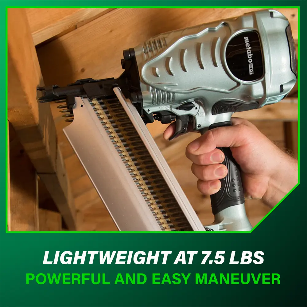 Metabo HPT NR90AE(S1) 3-1/2" Framing Nailer | 21° Plastic Collated Full ...