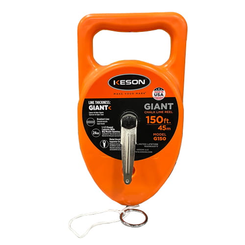 Keson G150BOLD 150' Giant Bold String Chalk Line Reel