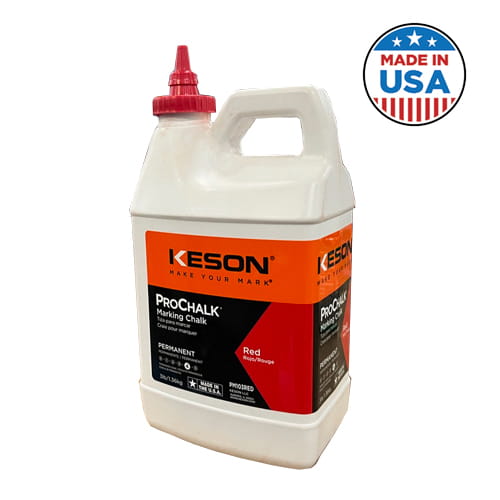 Keson PM103RED Level 4 High Permanent Marking Chalk Red 3 lb | PM103RED ...
