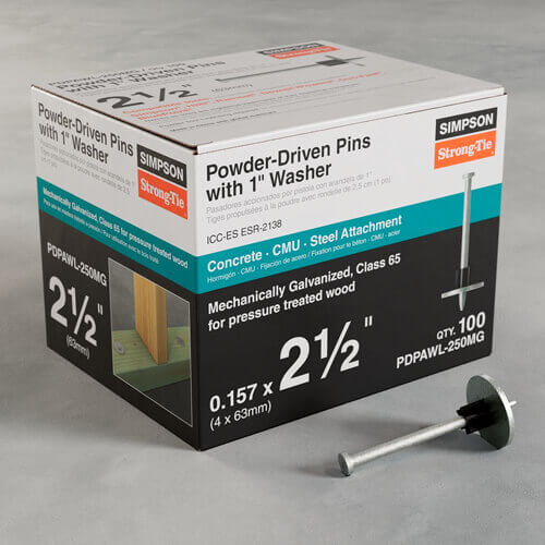 Simpson Strong-Tie PDPAWL-250MG | 2-1/2" Mechanical Galvanized Pin with ...