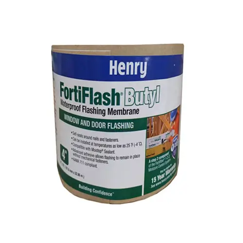 4" x 75' FortiFlash Butyl Waterproof Flashing Membrane