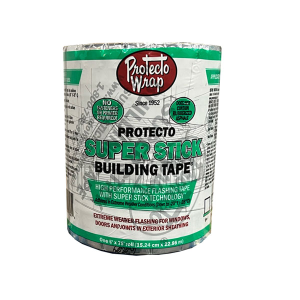 Protecto Wrap 6" x 75' Super Stick Building Tape | High-Performance ...