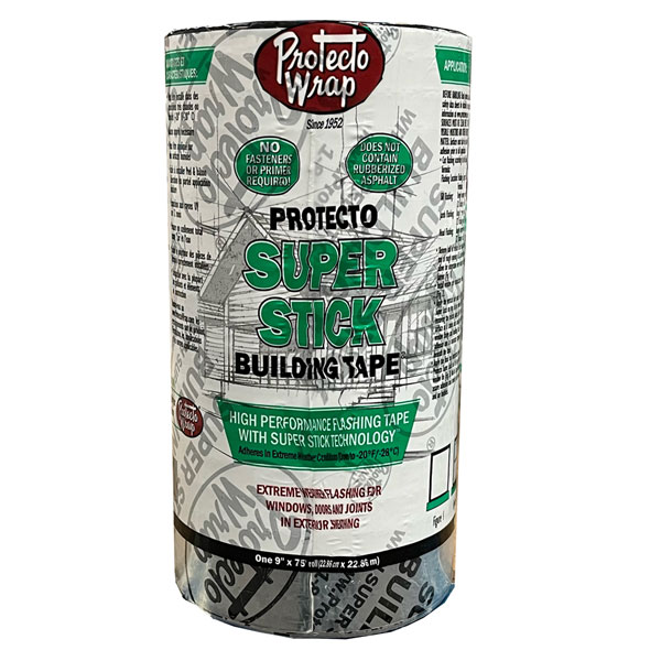 Protecto Wrap 6" x 75' Super Stick Building Tape | High-Performance ...