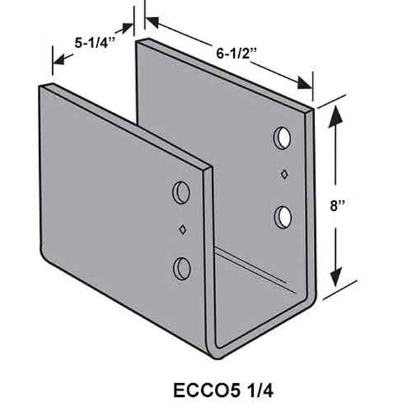 Simpson Strong-Tie ECCO5 1/4 End Column Cap