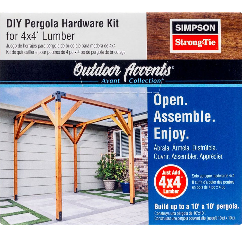Simpson Strong-Tie APVPK44-D1 Avant Outdoor Accents® DIY Pergola ...