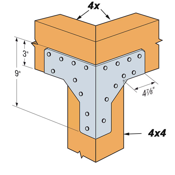Simpson Strong-Tie RTC44 Rigid Tie® Corner Connector