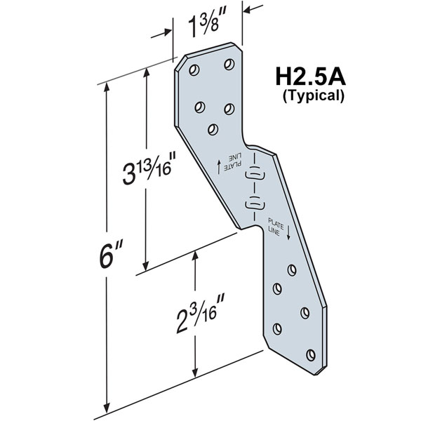 Simpson Strong-Tie H2.5A Hurricane Tie