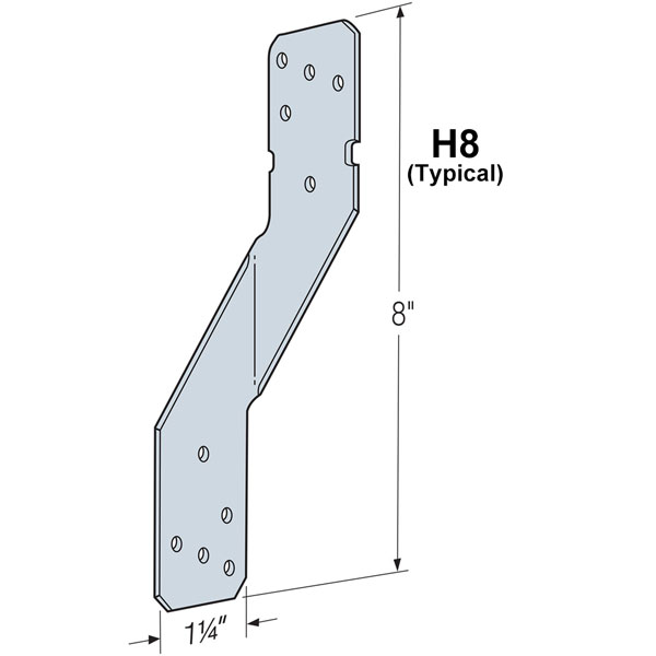 Simpson Strong-Tie H8 Hurricane Tie