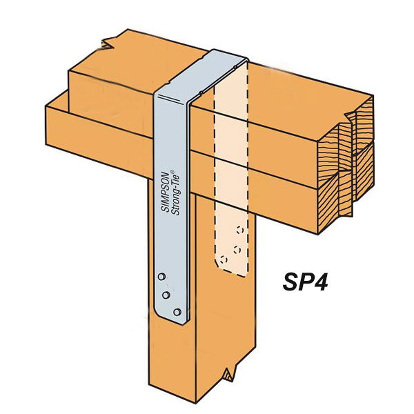 Simpson Strong-Tie SP4 U-Shaped Stud Plate Tie