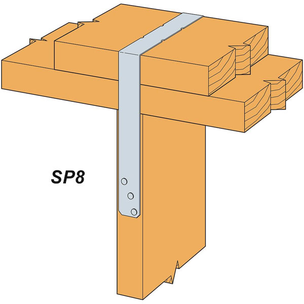 Simpson Strong-Tie SP8 U-Shaped Stud Plate Tie