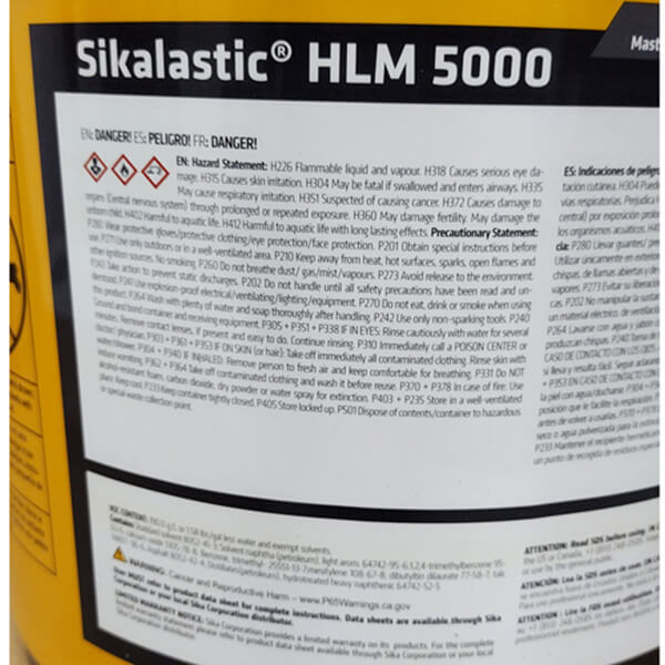 Sikalastic® (Formerly MasterSeal)HLM 5000 Liquid, Elastomeric ...